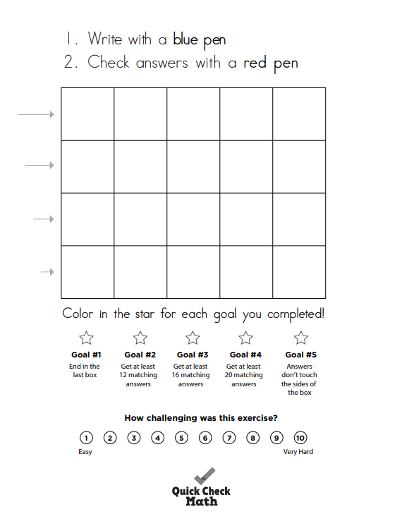 Quick Check Math – StepUp to Learn